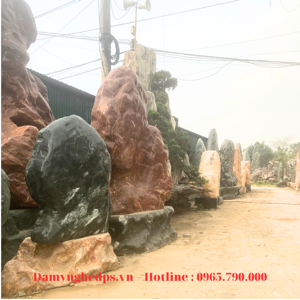 Đá trang trí sân vườn nguyên khối kích cỡ lớn - DPS 007